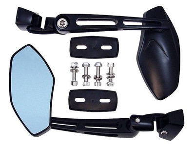 BLACK SPORTS REARVIEW SIDE MIRRORS 4 YAMAHA FZ1 FZ6 FZ6R YZF R1 R6 R6S ...
