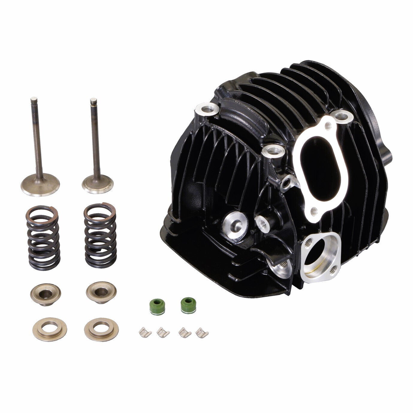 Kitaco #313-1432710 NEO CYLINDER HEAD ASSY BLACK Honda MSX125 Grom ...