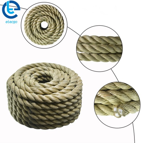 1"×50' PP Manila Rope 3 Strand Twisted Rope Arborist Bull Rope Rope | eBay