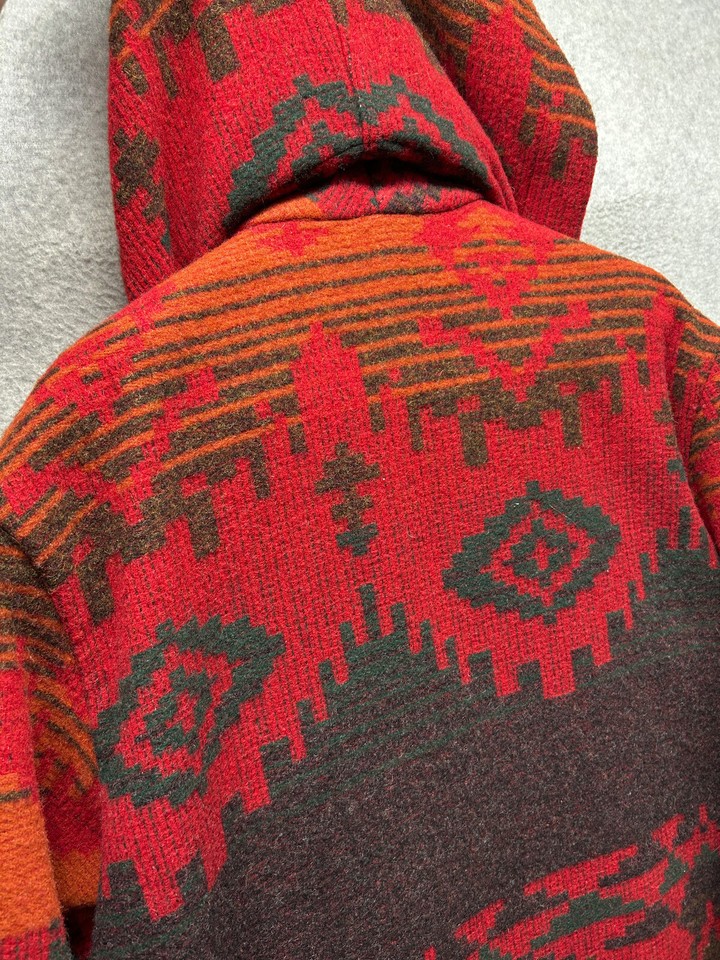 Vtg Woolrich Womens Medium Wool Long Trench Coat Duster Blanket ...