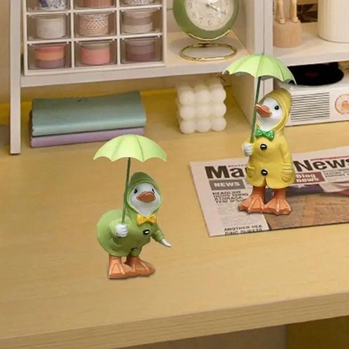 2PACK Dilly and Dally Garden Ducks with Detachable Umbrella Garden8132 ...