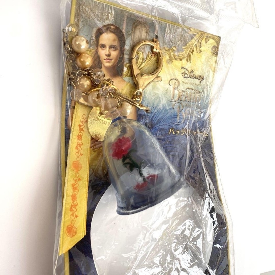 Disney Beauty And The Beast Set Hair Clasp Rose Bag Charm | eBay UK