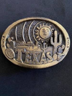 Texas Buckle The Great American Chicago Buckle Co Brass Marked and ...