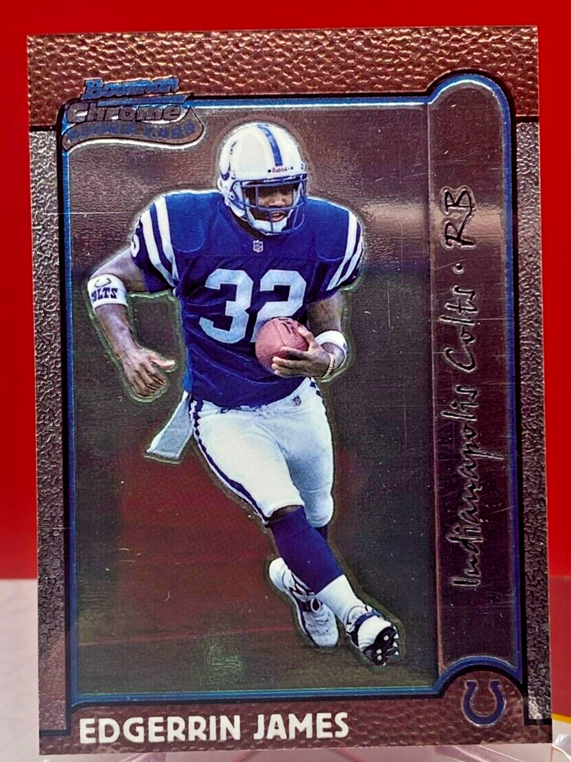 EDGERRIN JAMES 1999 Bowman Chrome ROOKIE CARD RC #161 Indianapolis ...