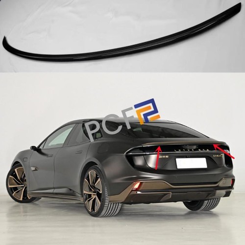 For Lotus Emeya 2024+ Dry Carbon Fiber Rear Trunk Spoiler Lip Tail Wing ...