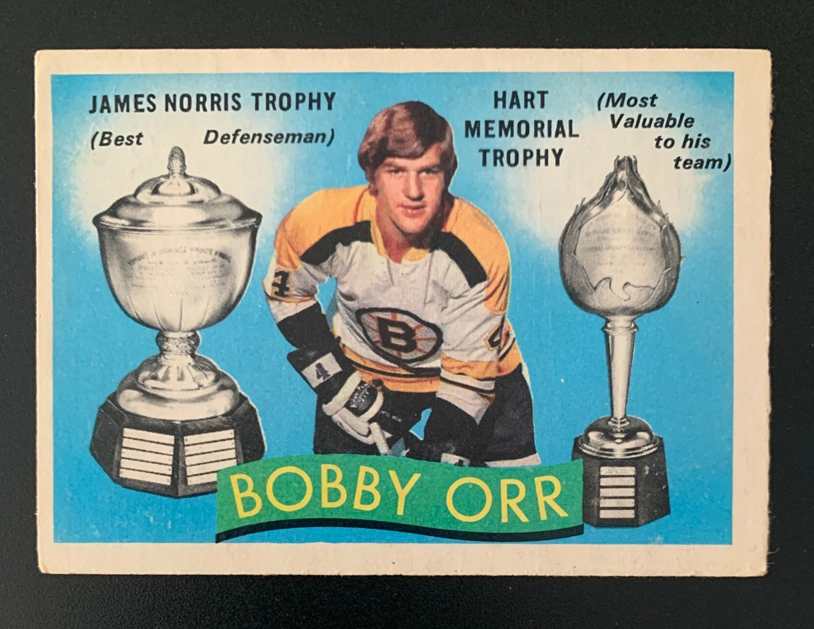 1971/72 OPC Bobby Orr James Norris Trophy | eBay
