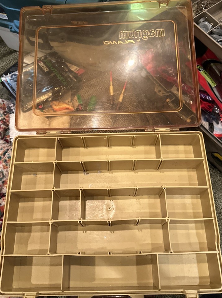 Vintage Magnum By Plano 1122 Double Sided Portable Tackle Box Fishing ...