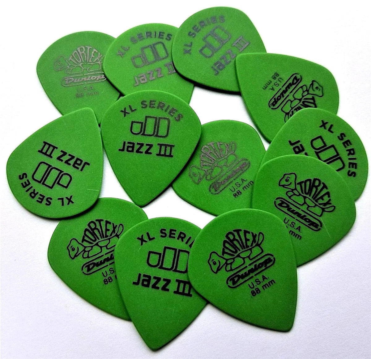 Tortex Jazz Picks Green