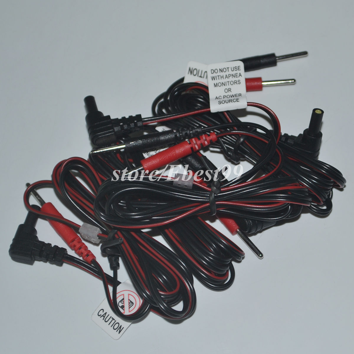 2 X 2.35mm Jack DC Head Electrode Cable 2 Branch Pin For Tens/Ems ...