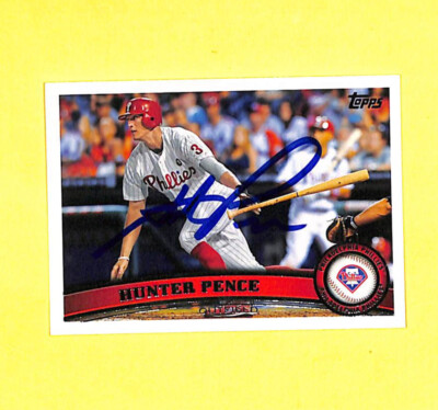 Hunter Pence Signed Auto Autograph 2011 Topps Update US92 Card Phillies ...