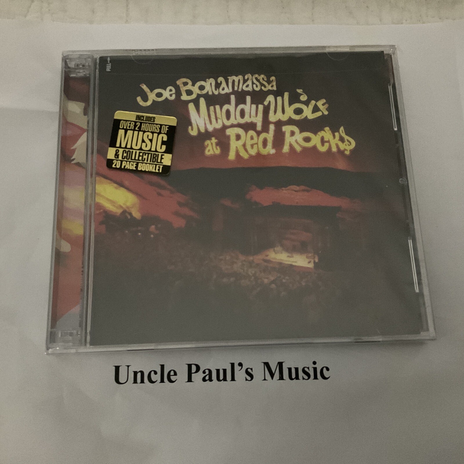 Muddy Wolf at Red Rocks by Joe Bonamassa 2CD Booklet New Factory Sealed ...