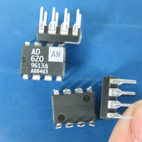 Analog Devices AD620AN Qty of 2 per Lot IC INSTRUMENTATION AMP SINGLE ...