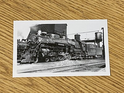 Santa Fe Railway Steam Engine Locomotive 3456 Vintage Photo ATSF | eBay