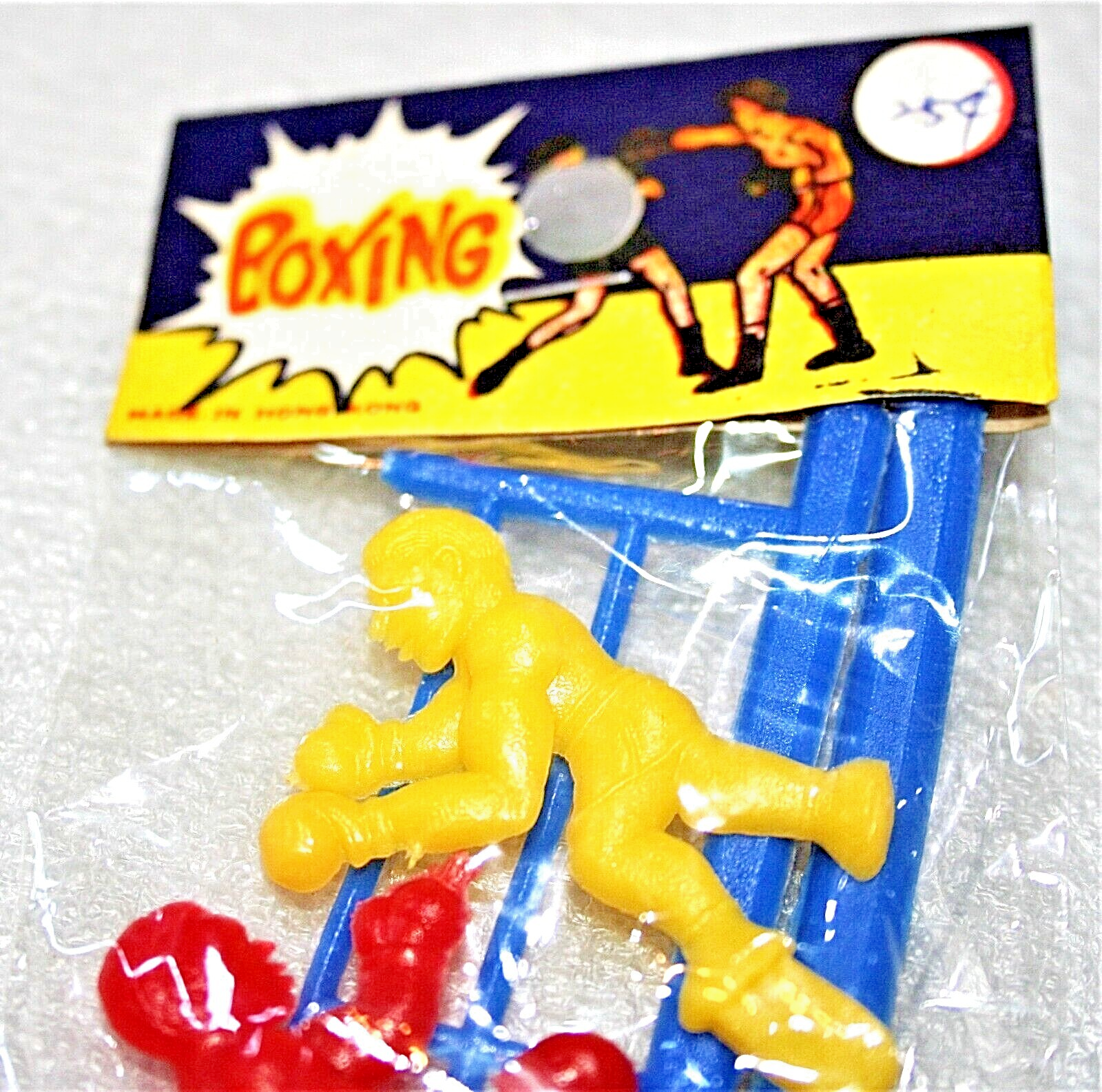 Dime Store Boxing Match Articulated Toy Plastic Hong Kong 1960s NOS New ...