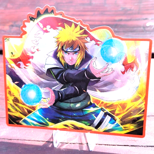 Naruto Shippuden Minato Namikaze 3D Lenticular Motion Car Sticker Decal ...
