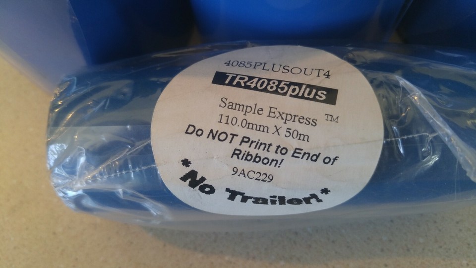 3x Thermal Transfer Ribbons, 89mm x 360m to 400m TR4085plus and demo ...