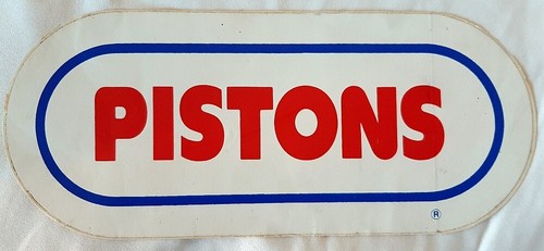 Vintage 101 WRIF Detroit Pistons Bumper Sticker | eBay