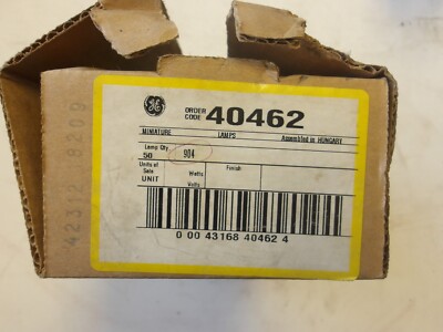 GENERAL ELECTRIC P/N: 904 LOT OF 50 REPLACEMENT BULBS FOR 904 | eBay