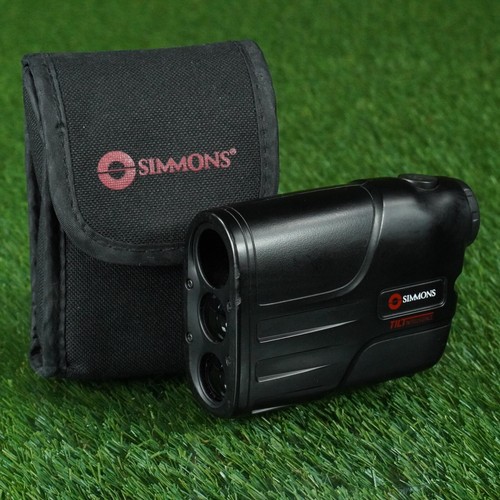 SIMMONS TILT INTELLIGENCE RANGEFINDER GOLF RANGE FINDER YARDAGE, BLACK W/ CASE | eBay