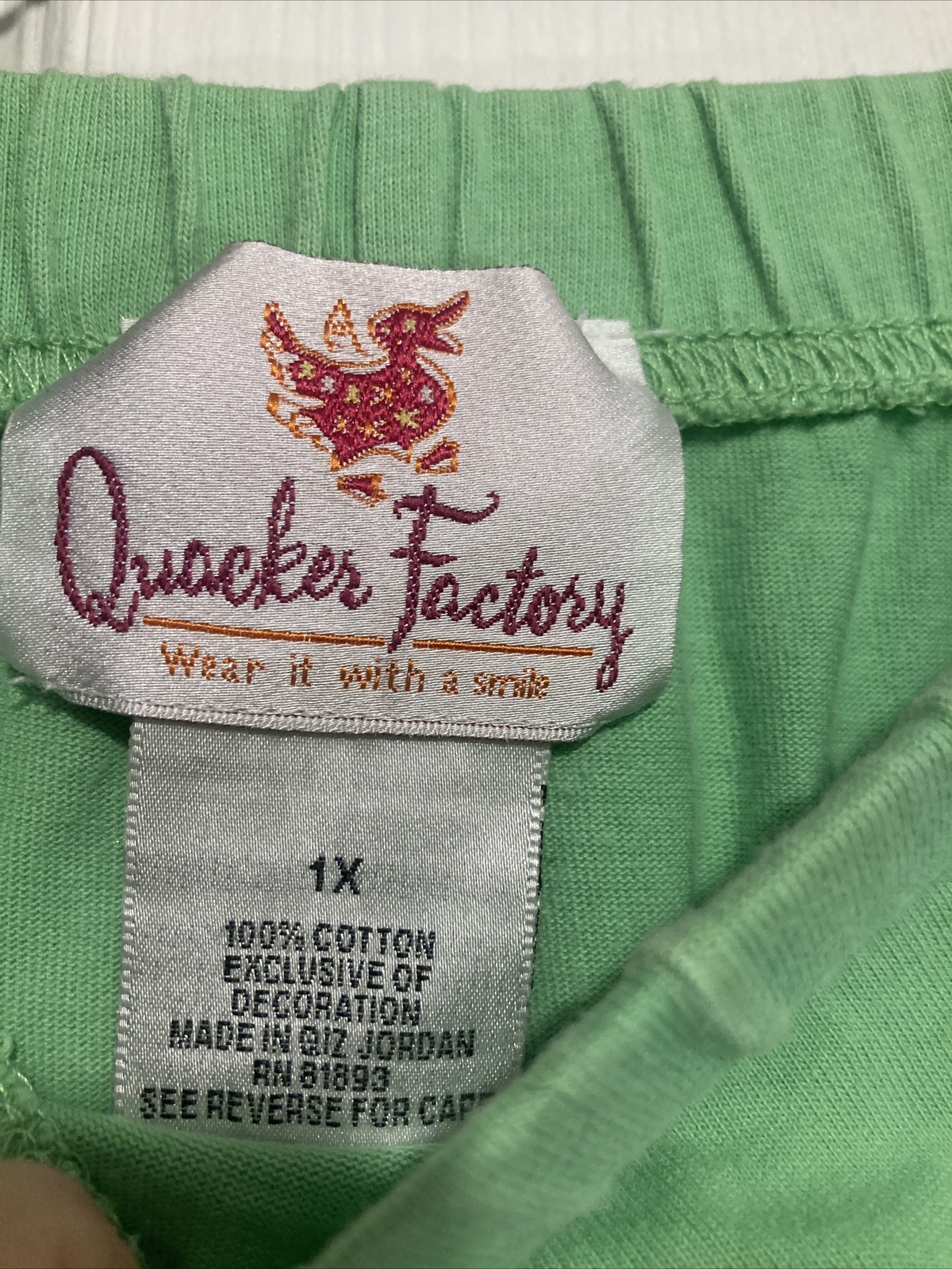 Quacker Factory Green Knit Watermelon Long Skirt Size… - Gem