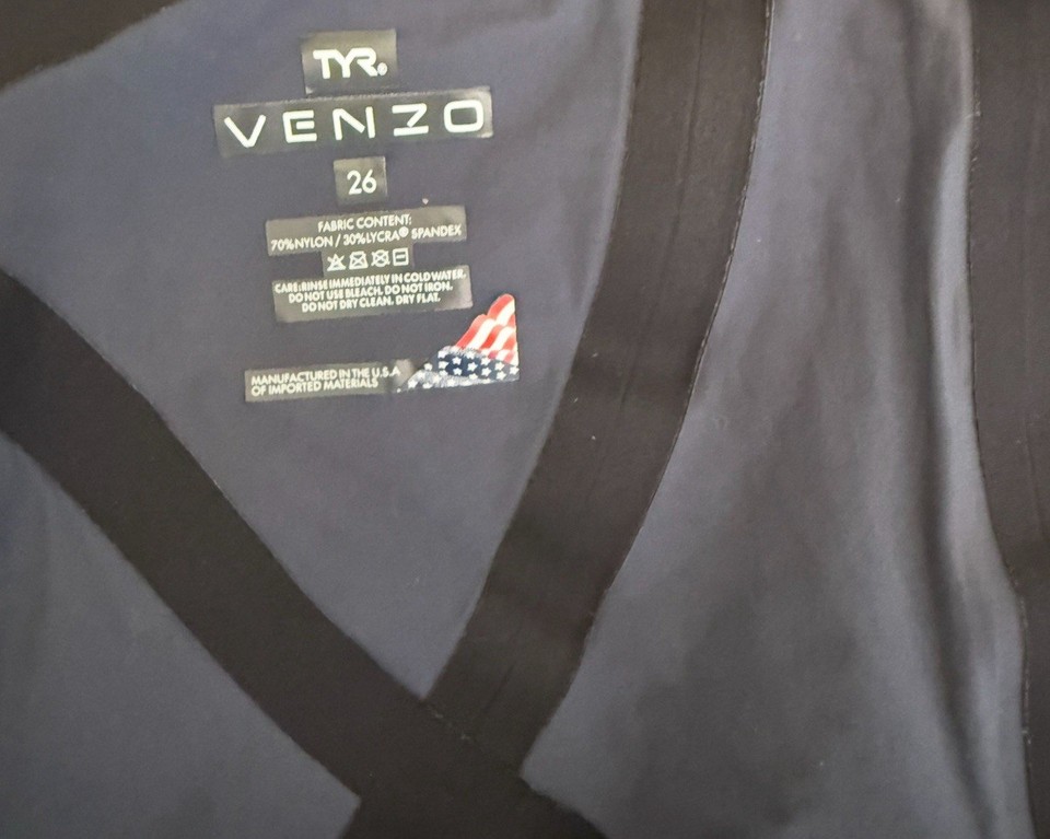 TYR Mens Venzo Genesis High Waist Jammer - Black & White | eBay