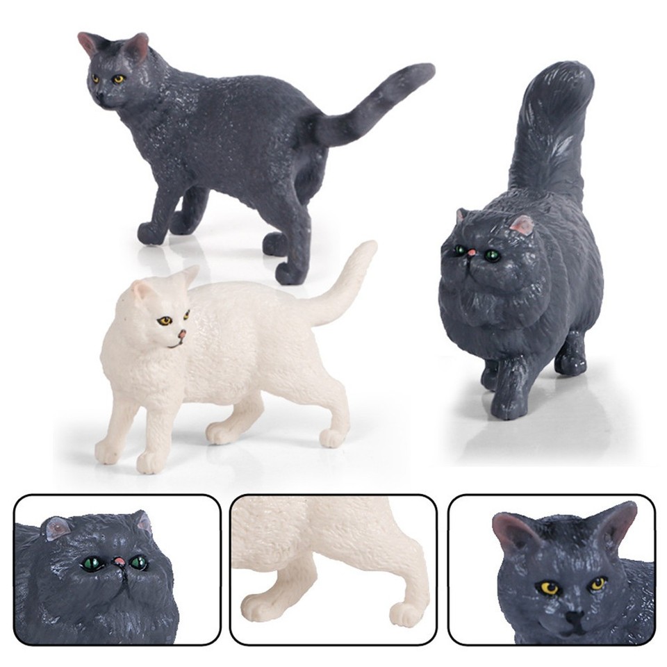 Artificial Cat Decor Statue Fake Ornament Interesting Photo Props ...