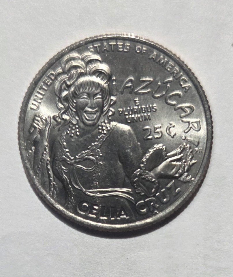 2024-D Celia Cruz Die Chip Above Eye Error Quarter | eBay
