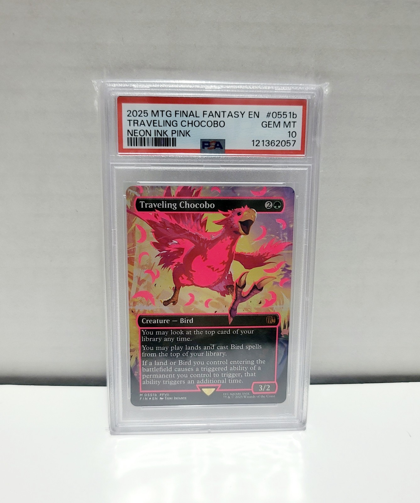 Traveling Chocobo (Borderless) (Neon Ink Pink) Final Fantasy Foil for ...