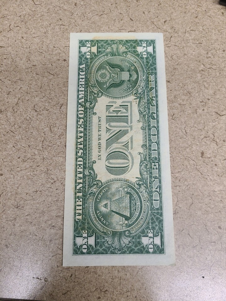 1957 STAR NOTE One Dollar Blue Seal Note Silver Certificate Old US Bill ...