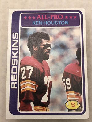 1978 TOPPS KEN HOUSTON #10 ALL-PRO WASHINGTON REDSKINS FOOTBALL CARD | eBay