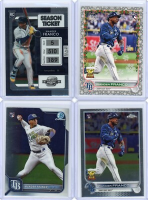WANDER FRANCO (14) Card Rookie Lot - Tampa Bay Rays | eBay