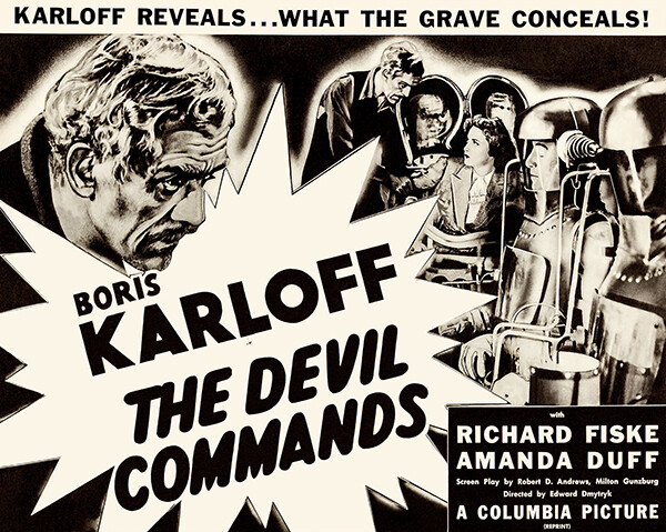 The Devil Commands - 1955 - Poster | eBay