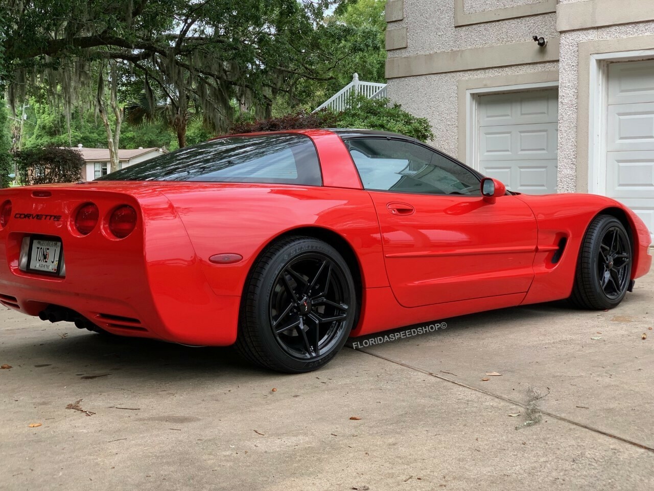 Gloss Black C7 ZR1 Style Corvette wheels for 1997-2004 Corvette C5/Z06 ...