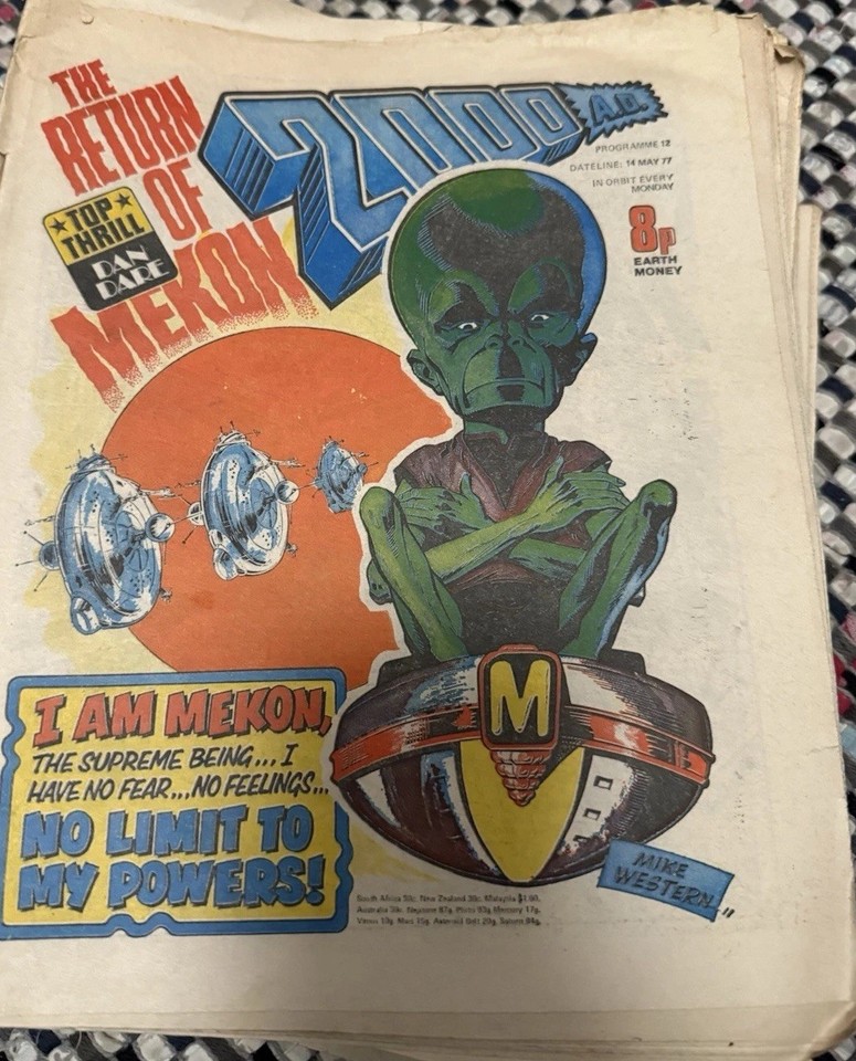 Job lot of 2000 AD comics early run years 1977-80, from prog 11-177 ...
