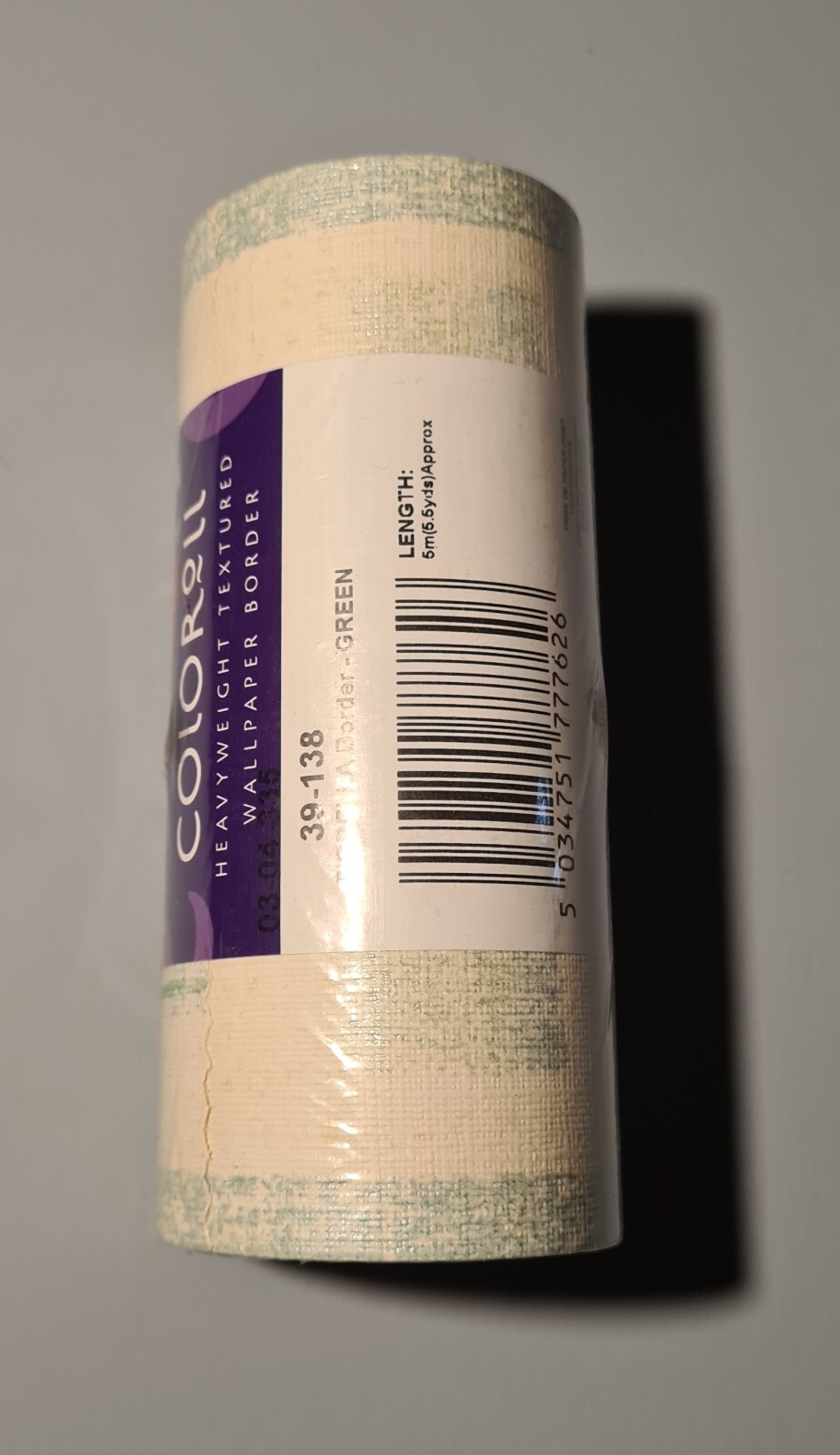 VINTAGE WALLPAPER BORDER (Unpasted) 130mm/5mtr, COLOROLL Vinyl 39-138 ...