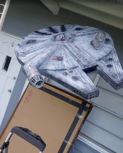 STAR WARS Millennium Falcon Prop made for cinema display.Big Big :D | eBay