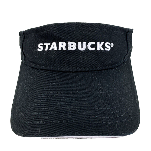 Starbucks Coffee Visor Employee Spell Out Logo Uniform Crew Apparel Hat ...