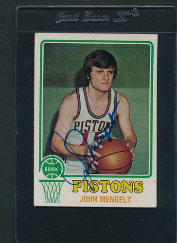 1973/74 Topps #3 John Mengelt Pistons Signed Auto *A5226 | eBay