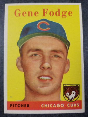 1958 Topps #449 Gene Fodge RC NM/NM+ Awesome | eBay