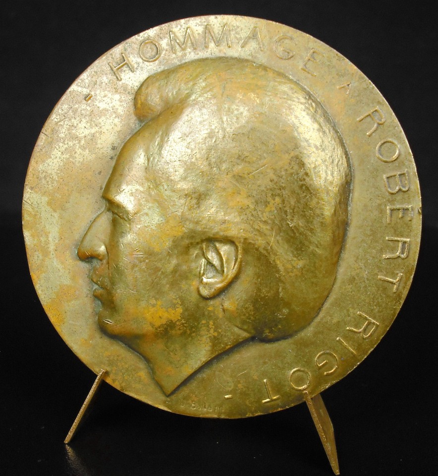 Medal Robert Rigot Sculptor Tailor Of Pierre J Balland Sc 70 MM Medal ...