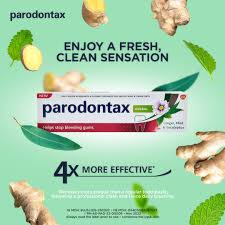 10 X Parodontax Herbal Toothpaste 90g Help Fight Plaque and Improve Gum ...