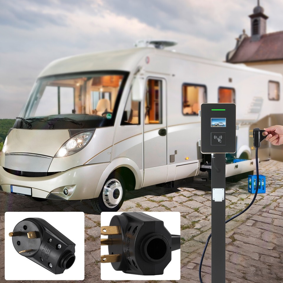 30 Amp RV Plug Replacement Male Plug End Camper Power Adapter 30A | eBay