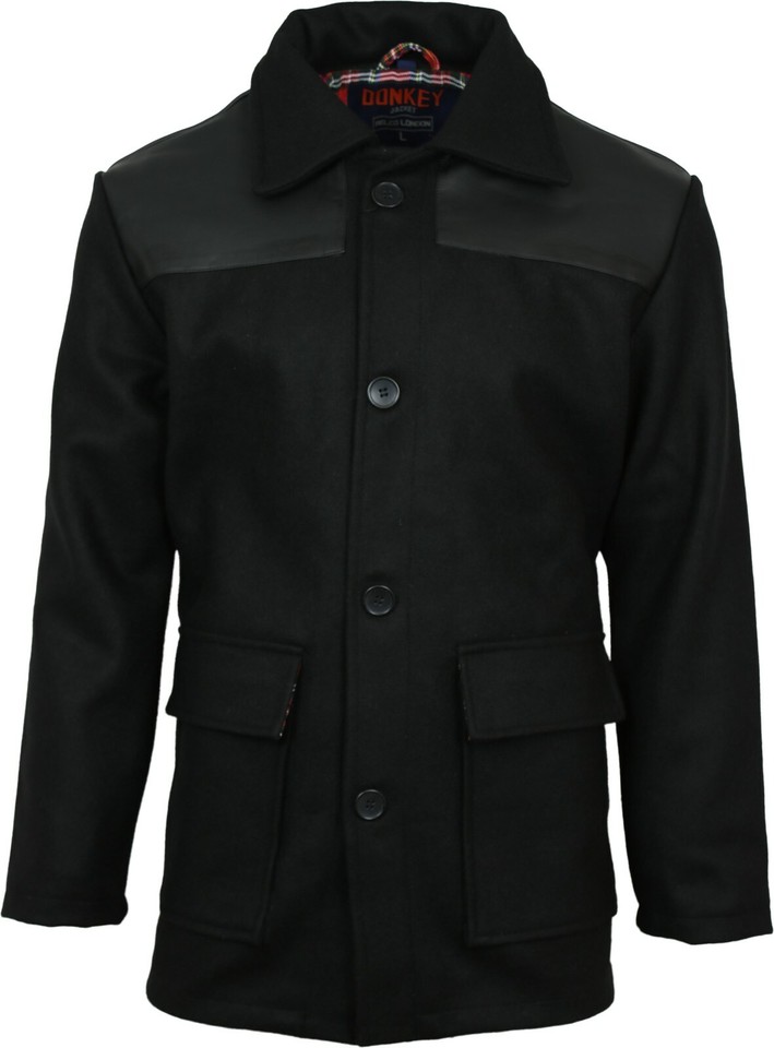 Relco Mens Deluxe Donkey Jacket Coat Retro Mod Punk Skin Biker 50s 60s ...