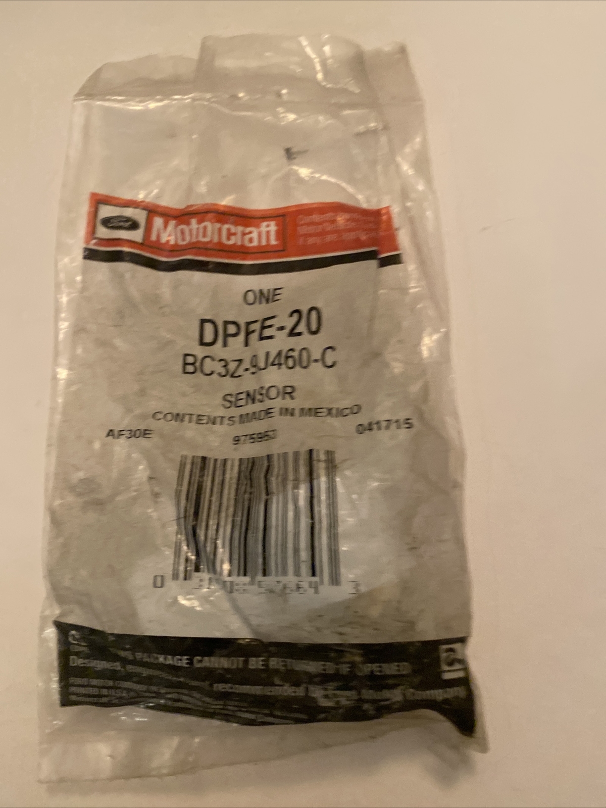 EGR Pressure Feedback Sensor Motorcraft DPFE-11 | eBay