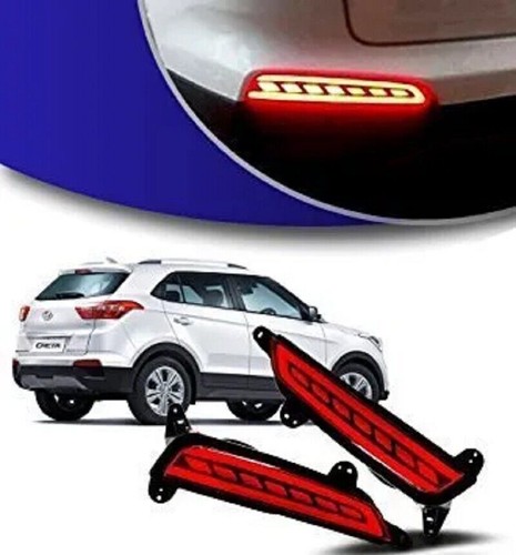 RED Rear Bumper LED Reflector DRL For Hyundai Creta 1st Gen. @US | eBay