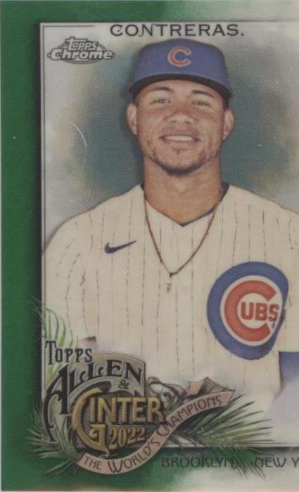 2022 Topps Allen & Ginter Chrome - Willson Contreras #84 Green ...