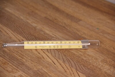 Vintage 1950s 9" Glass Combination Candy Icing Deep Fat Thermometer USA ...