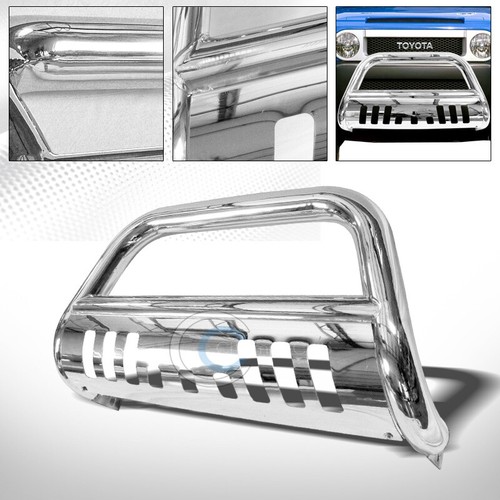 For 07-14 Toyota Fj Cruiser Chrome Bull Bar Brush Push Bumper Grill ...