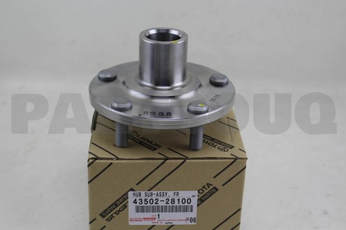 4350228100 Genuine Toyota HUB SUB-ASSY, FRONT AXLE, RH/LH 43502-28100 ...
