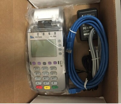 Verifone VX520 VX 520 EMV NFC CTLS Credit Card Terminal Chip Reader w ...